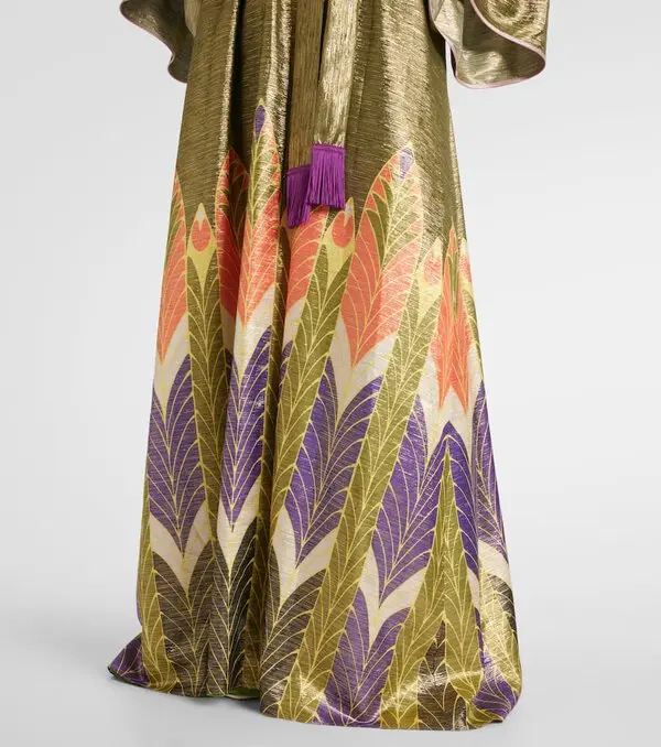 Valentino Garavani Printed Silk-blend Gown