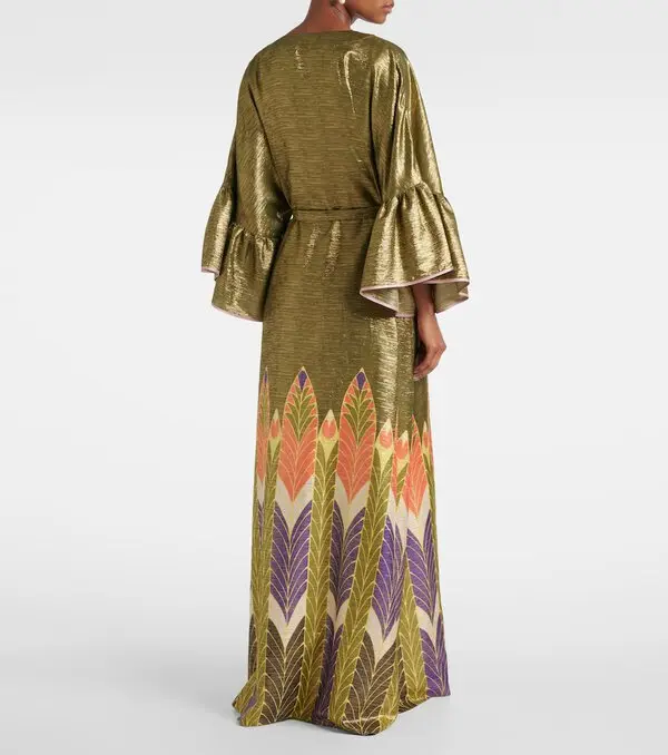 Valentino Garavani Printed Silk-blend Gown