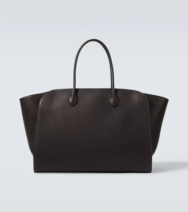 THE ROW Marlo Leather Tote Bag - Black