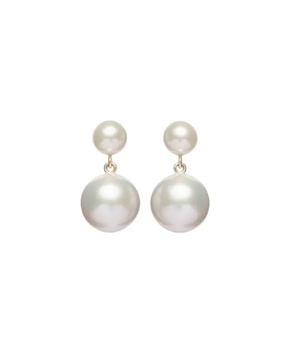 Sophie Bille Brahe Venus Moon 14kt Earrings With Freshwater Pearls - Gold