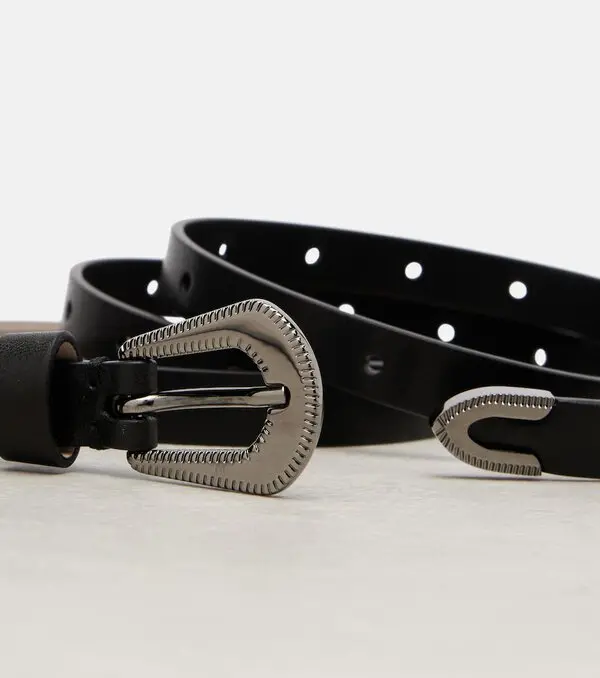 Brunello Cucinelli Slim Leather Belt