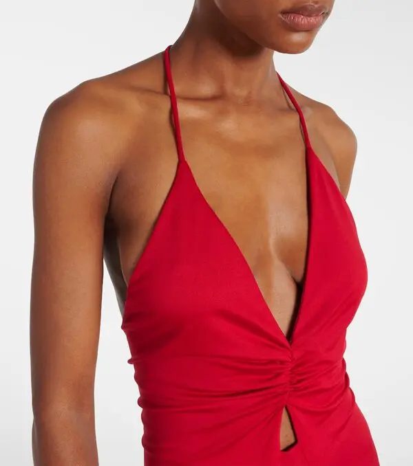 Victoria Beckham Gathe Midi Dress