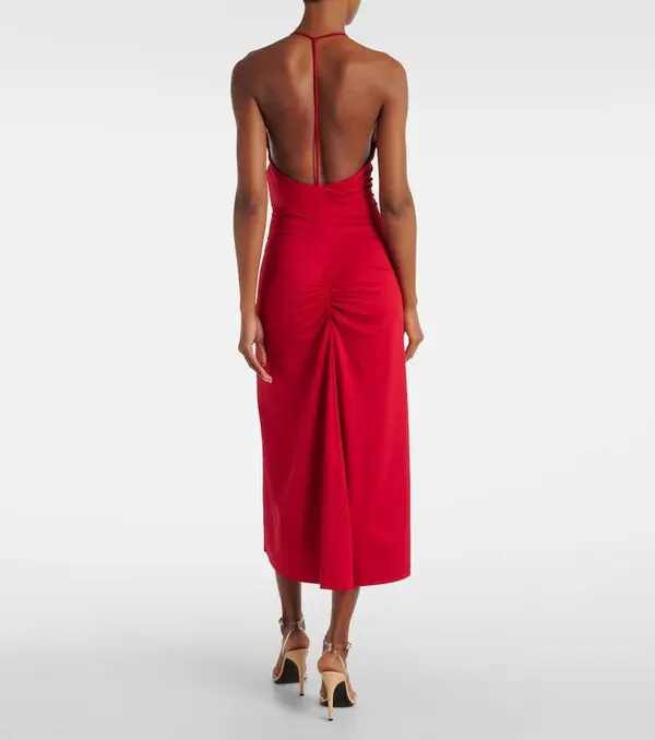 Victoria Beckham Gathe Midi Dress