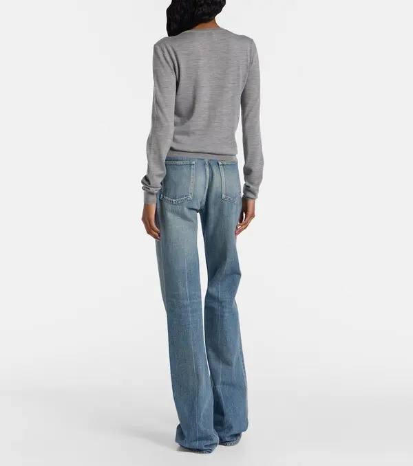 Saint Laurent Wool Sweater - Grey