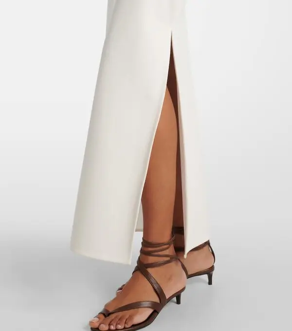 Khaite Lilith Crepe Jersey Pencil Skirt