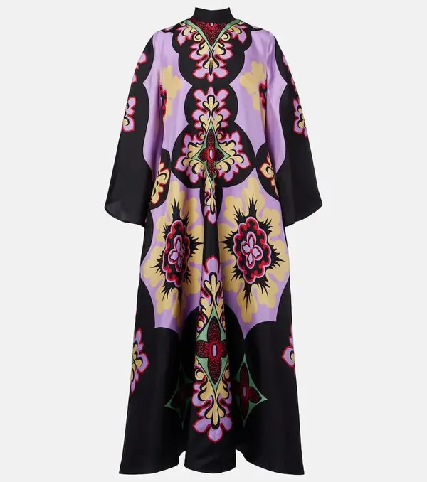 La DoubleJ Palazzo Placee Silk Twill Maxi Dress