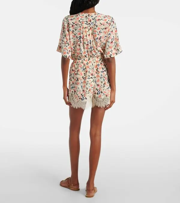 Ulla Johnson Noella Floral Silk Shorts - Multicoloured