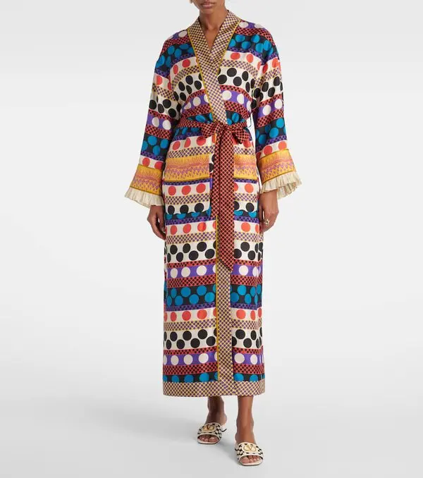 Valentino Garavani Polka-dot Silk Beach Cover-up