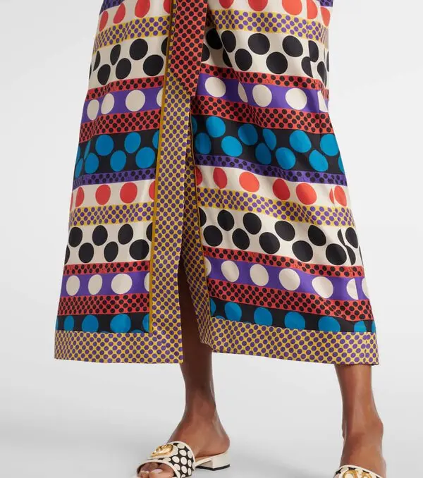 Valentino Garavani Polka-dot Silk Beach Cover-up