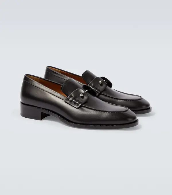 CHRISTIAN LOUBOUTIN Chambelimoc Leather Loafers