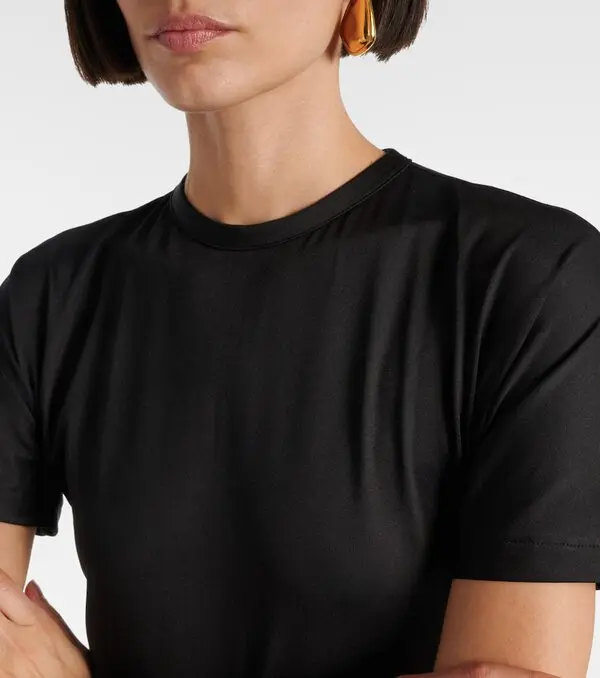 Victoria Beckham Gathered Midi Dress - Black