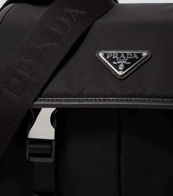 Prada Re-nylon And Leather Shoulder Bag