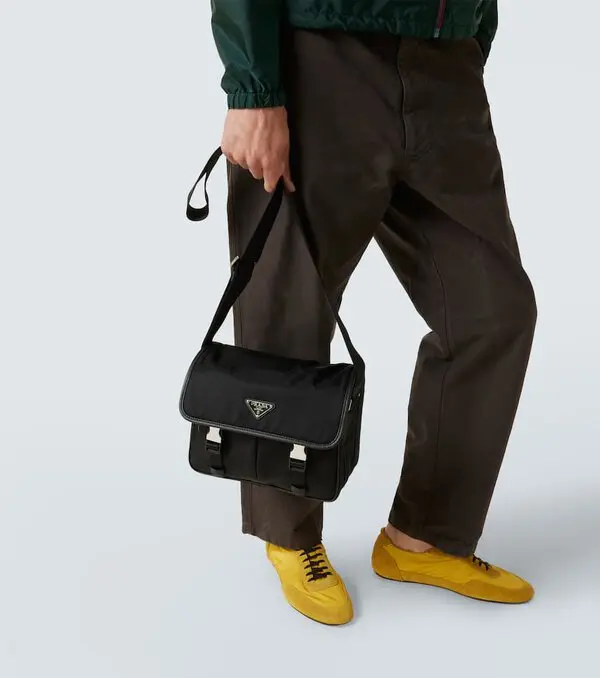 Prada Re-nylon And Leather Shoulder Bag