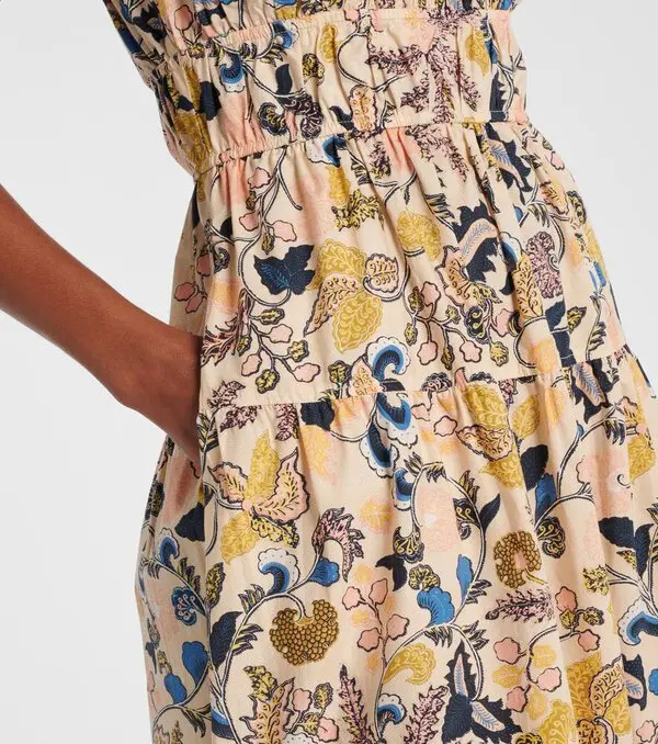 Ulla Johnson Paloma Printed Cotton Poplin Midi Dress