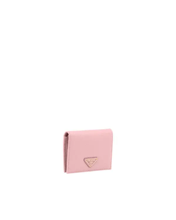 Prada Small Saffiano Leather Wallet - Pink