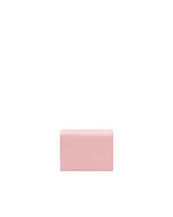 Prada Small Saffiano Leather Wallet - Pink