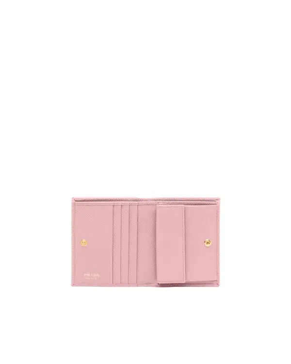 Prada Small Saffiano Leather Wallet - Pink