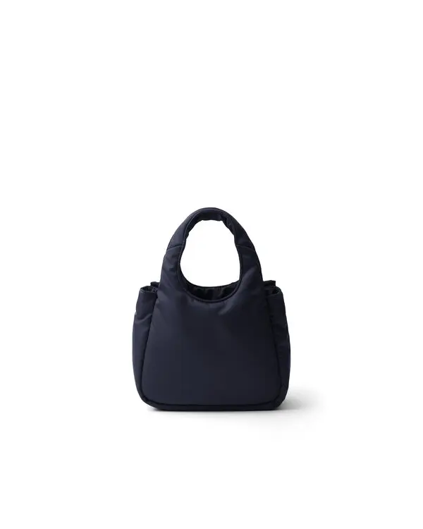 Prada Mini Padded Re-nylon Bag With Bow Detail - Blue