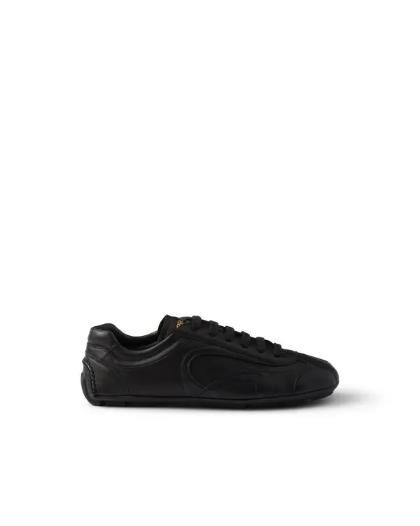 Prada Montecarlo Re-edition 2005 Nappa Leather Sneakers - Black
