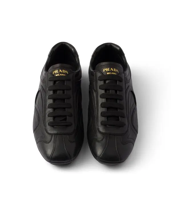 Prada Montecarlo Re-edition 2005 Nappa Leather Sneakers - Black