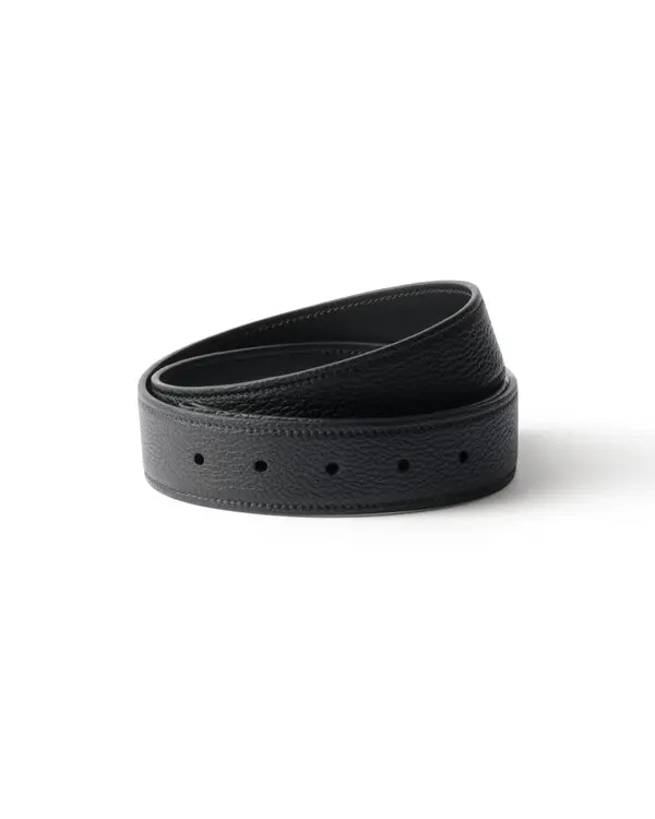 Prada Leather Belt Strap - Black