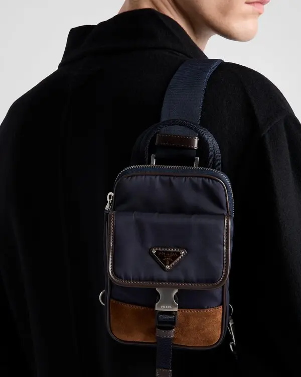 Prada Re-nylon And Leather Smartphone Case