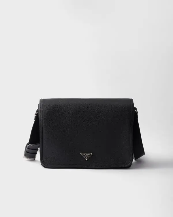 Prada Leather Shoulder Bag - Black