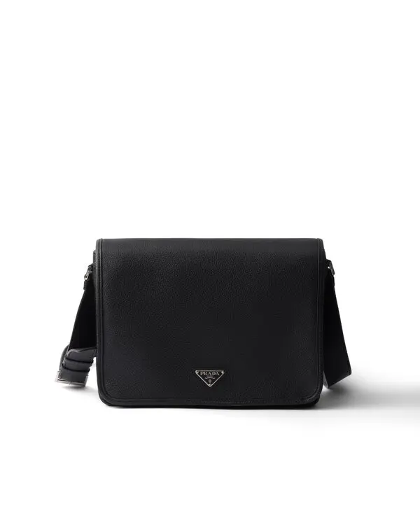 Prada Leather Shoulder Bag - Black