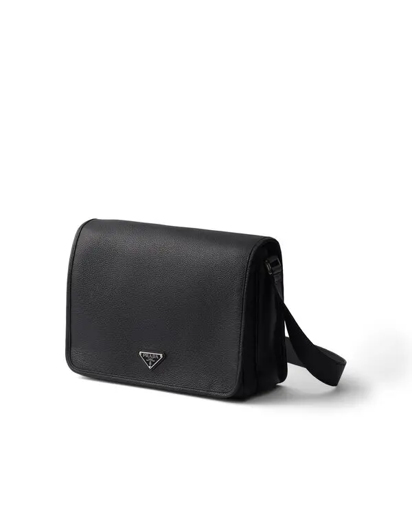 Prada Leather Shoulder Bag - Black
