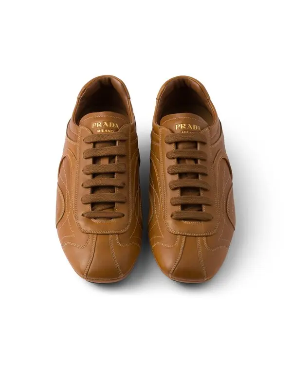 Prada Montecarlo Re-edition 2005 Nappa Leather Sneakers - Brown