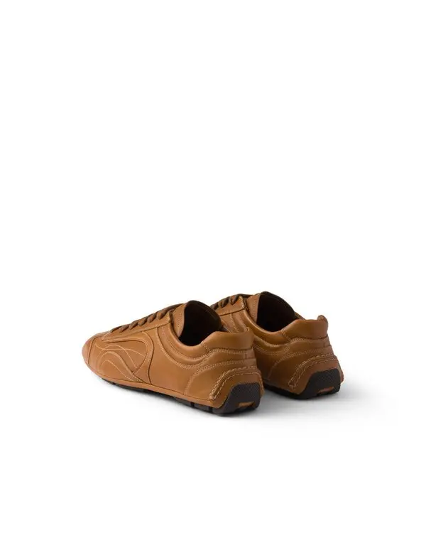 Prada Montecarlo Re-edition 2005 Nappa Leather Sneakers - Brown