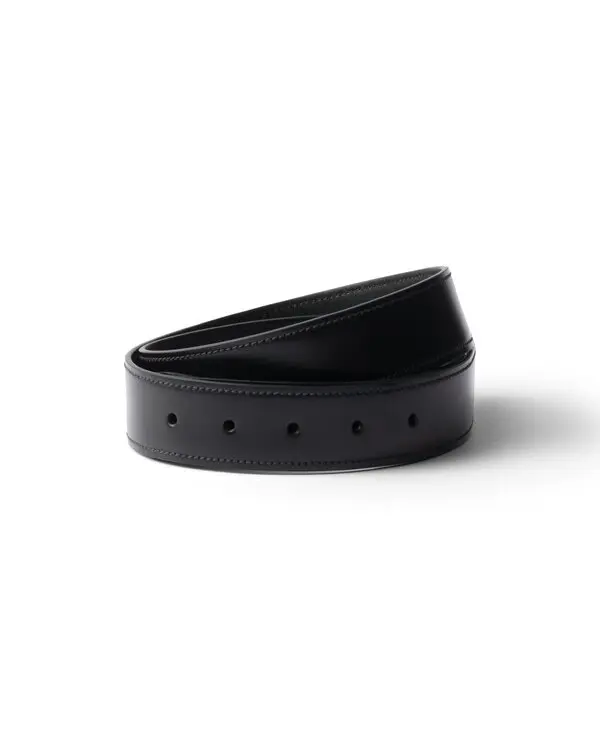 Prada Leather Belt Strap - Black