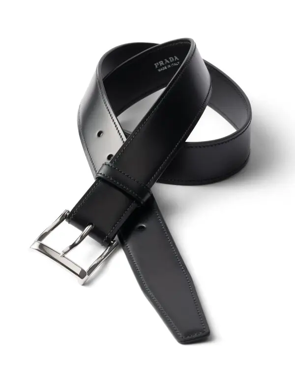 Prada Leather Belt Strap - Black