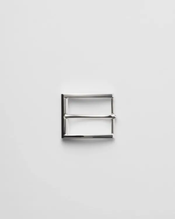 Prada Metal Belt Buckle - Silver