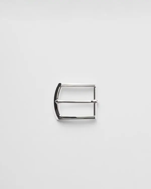 Prada Metal Belt Buckle - Silver