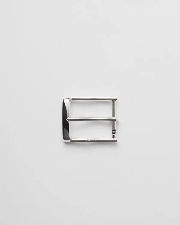 Prada Metal Belt Buckle - Silver