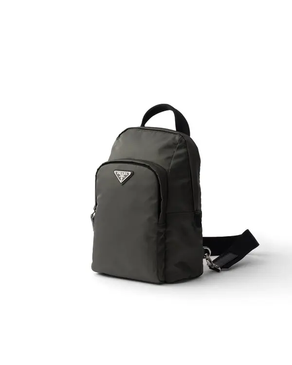 Prada Re-nylon And Saffiano Leather Backpack - Green