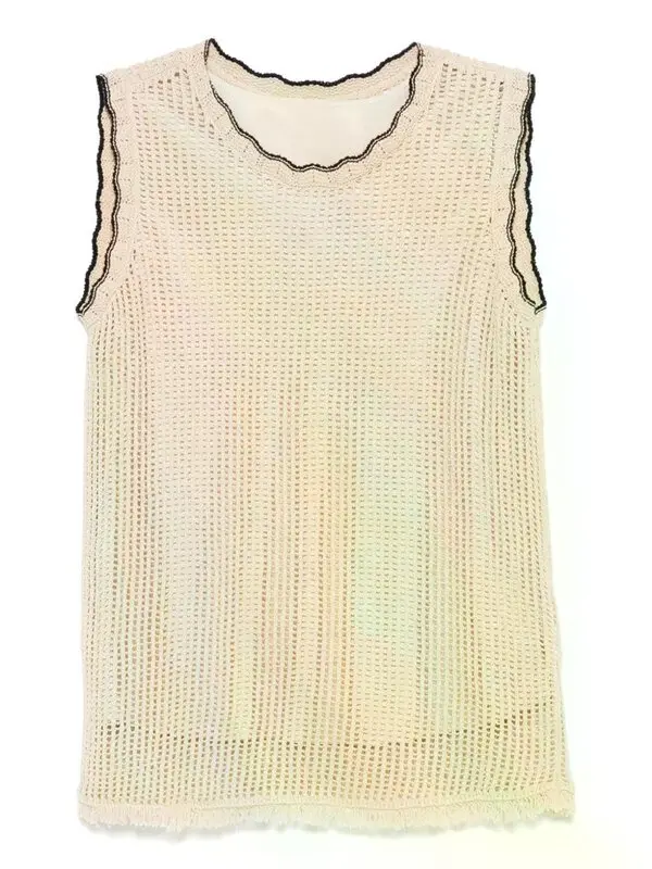 LESS Sleeveless Cotton Top - Neutrals