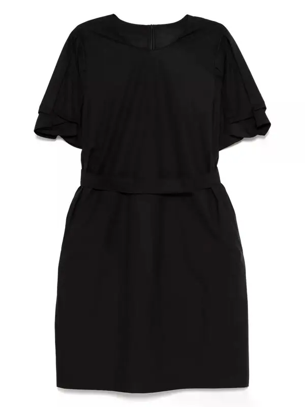 LESS Belted Midi Dress
