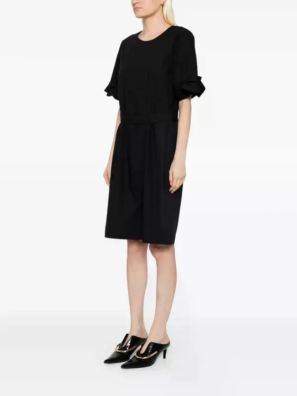LESS Belted Midi Dress