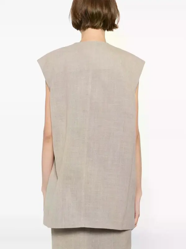 LESS Tied-waist Sleeveless Waistcoat