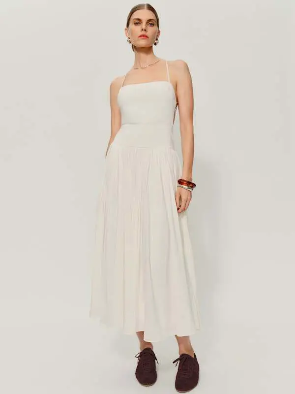 REFORMATION Perlette Midi Dress