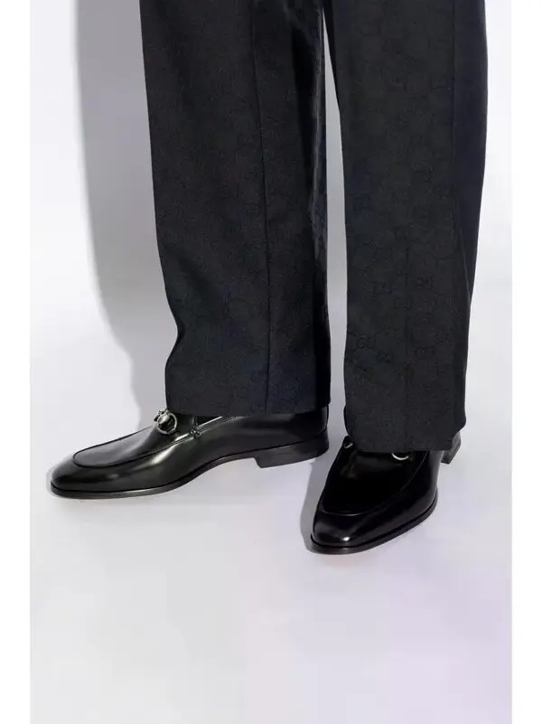 Gucci Horsebit-detail Leather Loafers