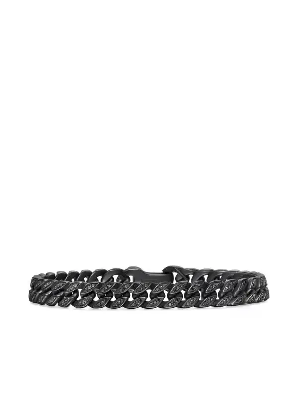David Yurman Curb Chain Diamond Bracelet