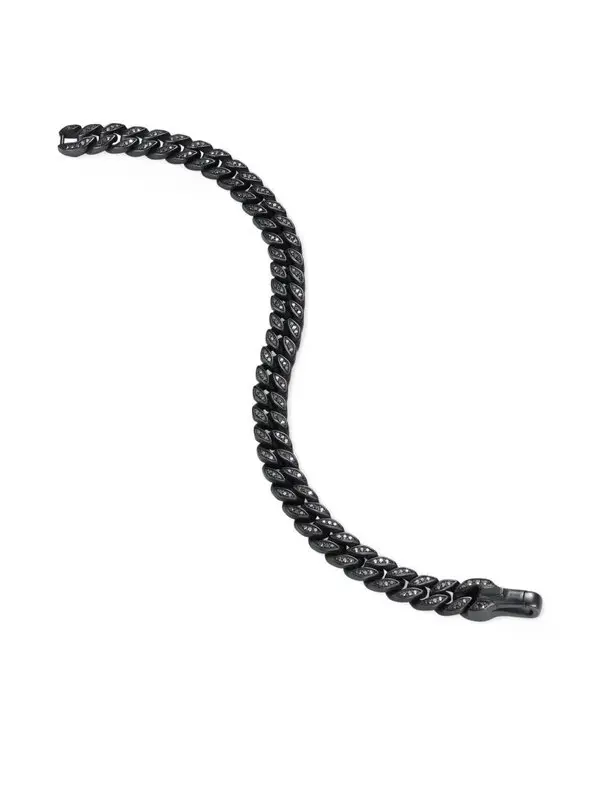 David Yurman Curb Chain Diamond Bracelet