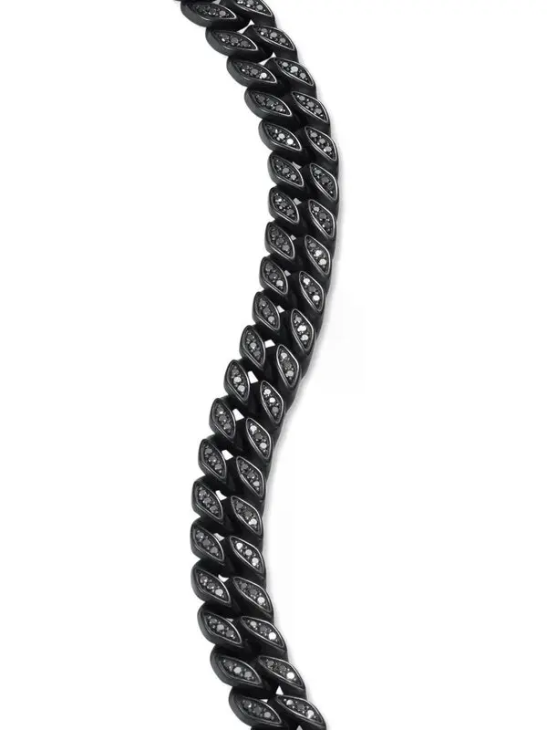 David Yurman Curb Chain Diamond Bracelet