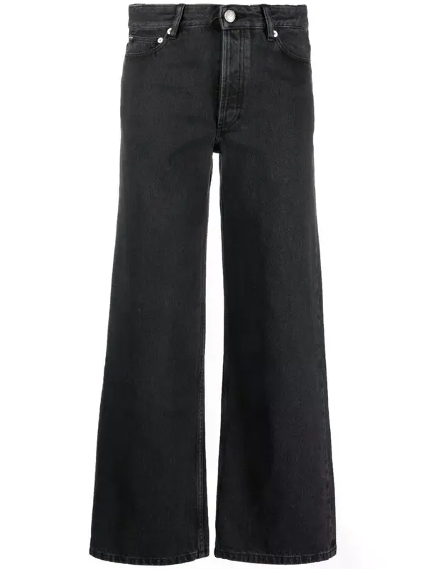 A.p.c. Mid-rise Cropped Jeans - Black