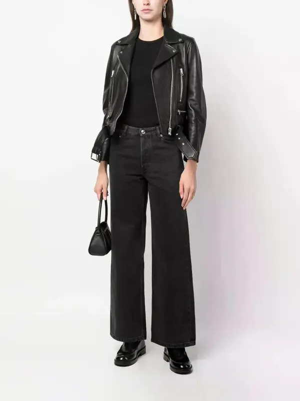 A.p.c. Mid-rise Cropped Jeans - Black