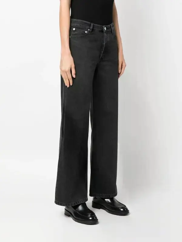 A.p.c. Mid-rise Cropped Jeans - Black