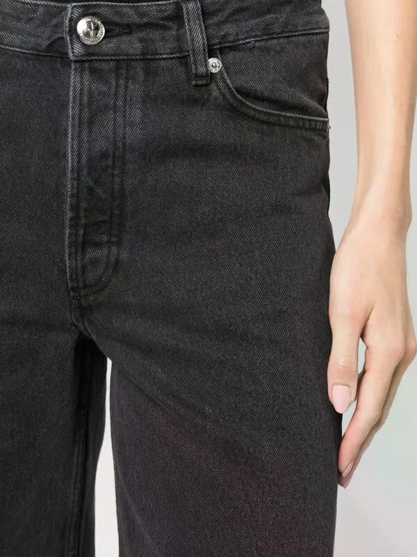 A.p.c. Mid-rise Cropped Jeans - Black